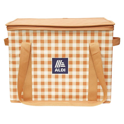 ALDI Insulated Collapsible Box Shaped Bag - Orange